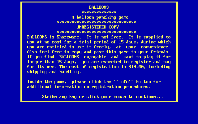 Balloons (1996) - MobyGames