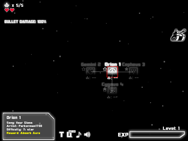 Screenshot of Bullet Audyssey (Browser, 2011) - MobyGames
