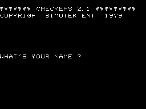 Checkers 2.1 (1979) - MobyGames