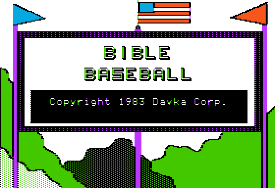 Bible Baseball (1983) - MobyGames