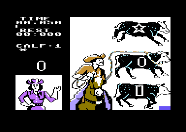 Screenshot of Shape and Color Rodeo (Commodore 64, 1984) - MobyGames