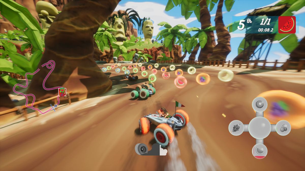 Screenshot of All-Star Fruit Racing (PlayStation 4, 2017) - MobyGames