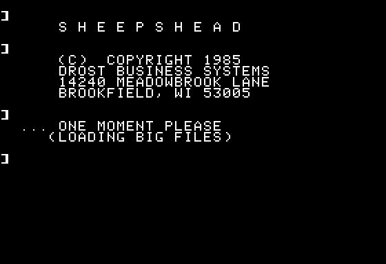 Sheepshead (1985) - MobyGames