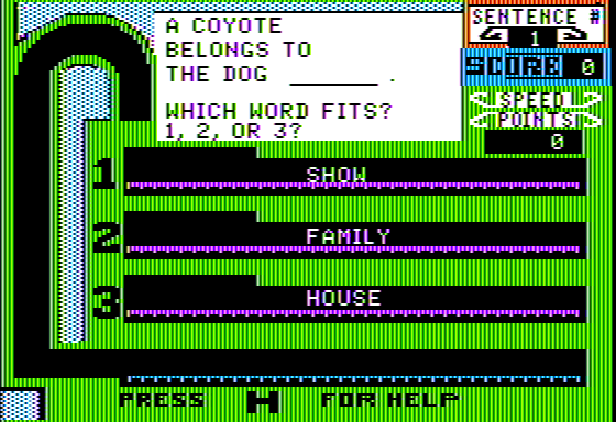 Screenshot of Dogs and Puppies (Apple II, 1984) - MobyGames