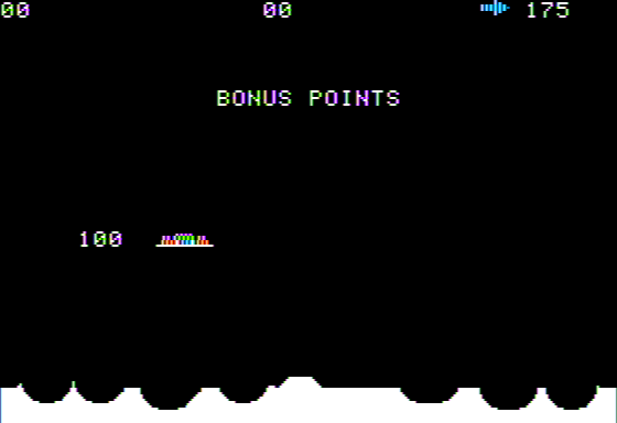 Screenshot of Rocket Command (Apple II, 1981) - MobyGames