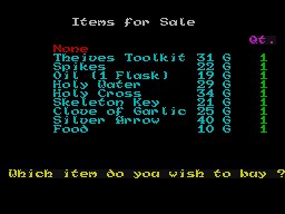 Screenshot of Mindstone (ZX Spectrum, 1986) - MobyGames