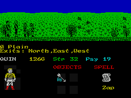 Screenshot of Mindstone (ZX Spectrum, 1986) - MobyGames
