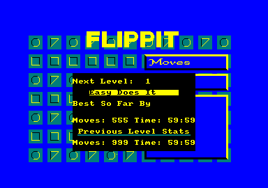 Screenshot of Flippit (Amstrad CPC, 1988) - MobyGames