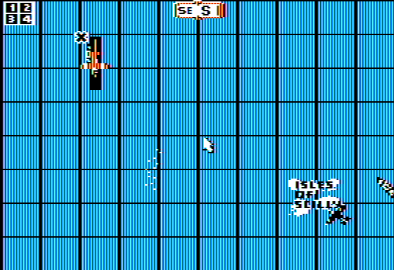 Screenshot of Dive Bomber (Apple II, 1988) - MobyGames