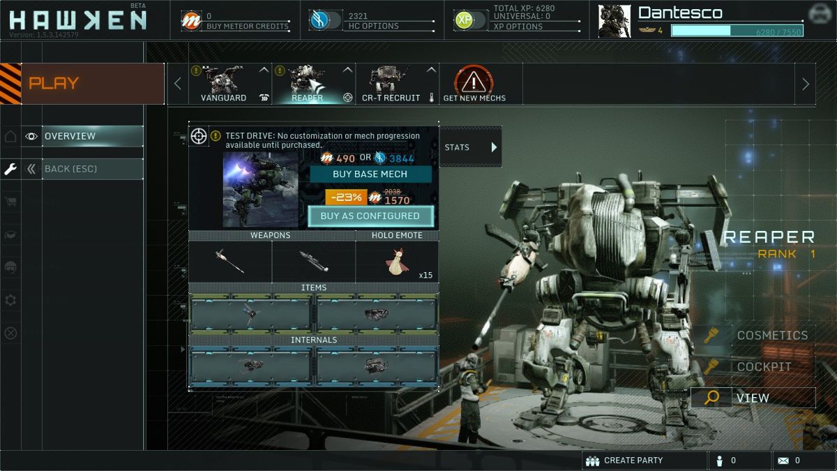 Screenshot of Hawken (Windows, 2014) - MobyGames