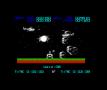 Screenshot of Silkworm (ZX Spectrum, 1988) - MobyGames